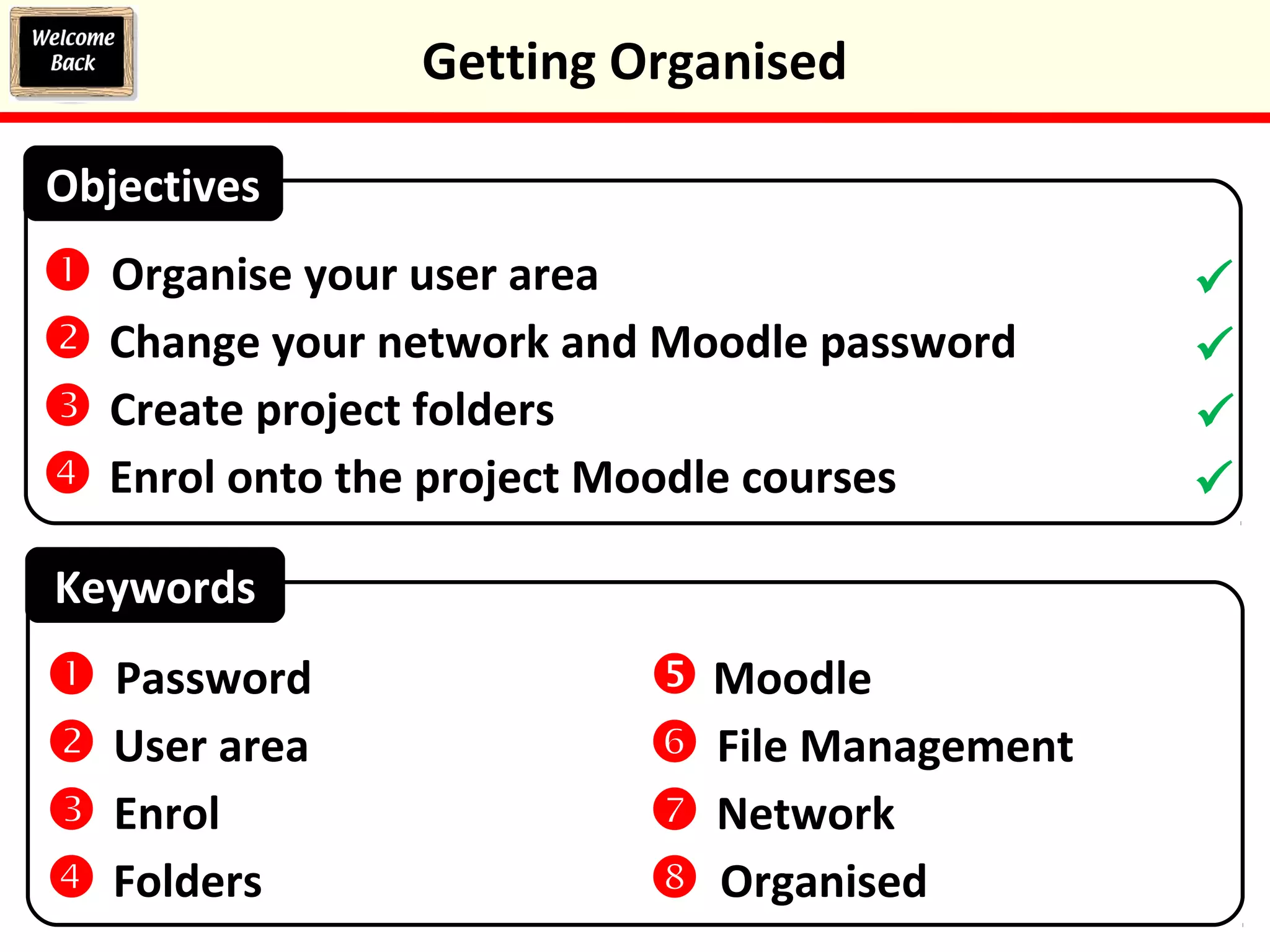 Getting organised | PPT