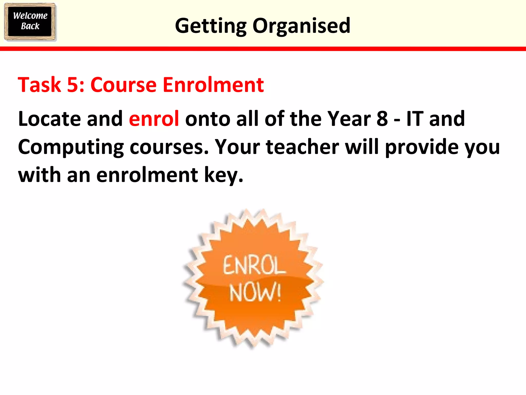 Getting organised | PPT