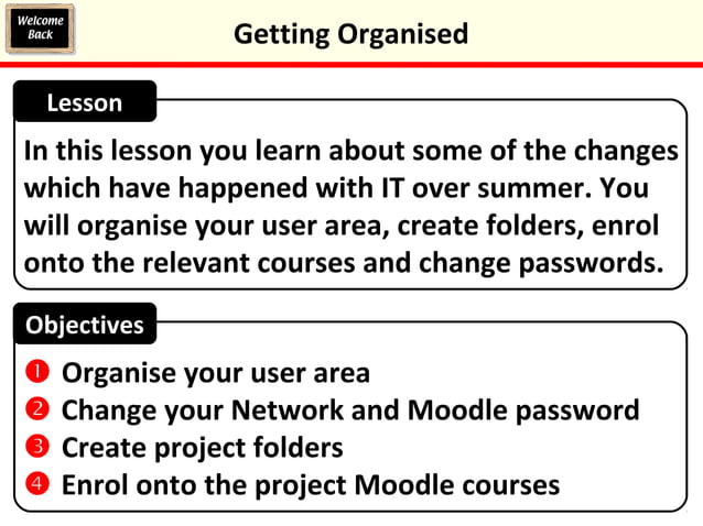 Getting organised | PPT