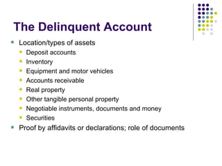 Getting Paid on Your Delinquent Account | PPT