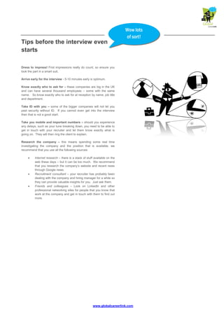 Getting prepared for interviews | PDF