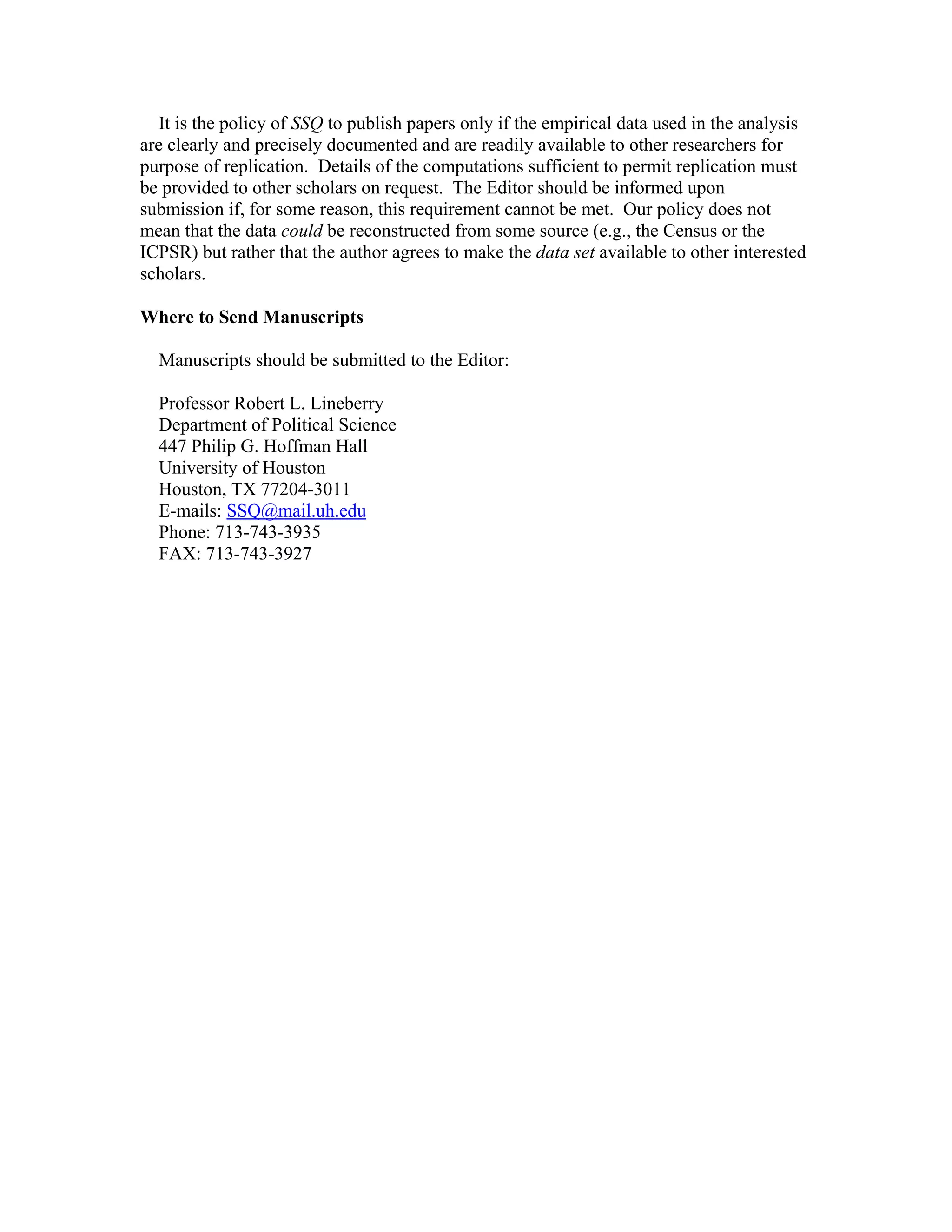 Getting published in ssq | PDF