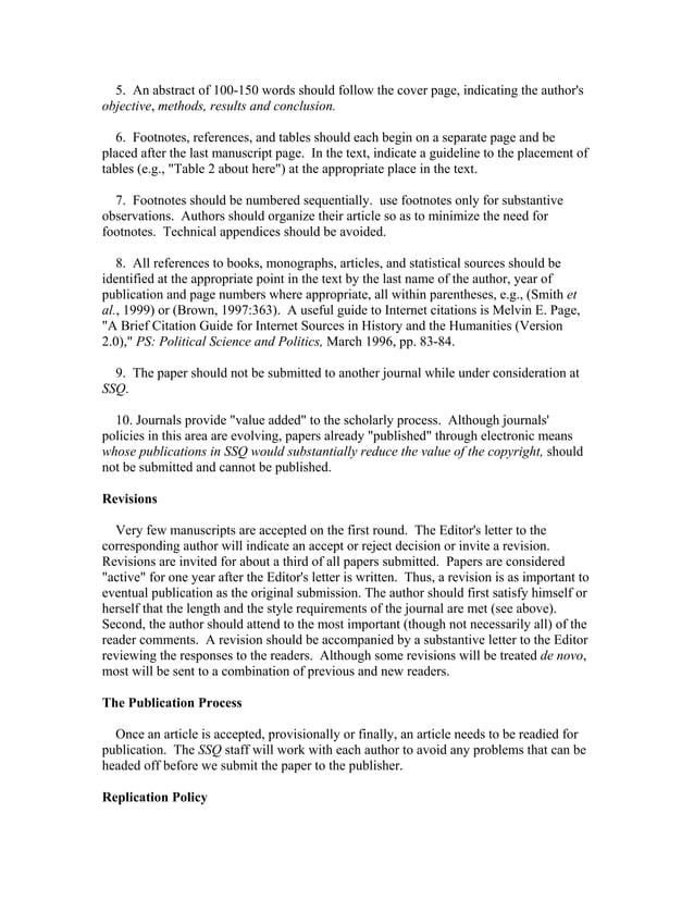 Getting published in ssq | PDF