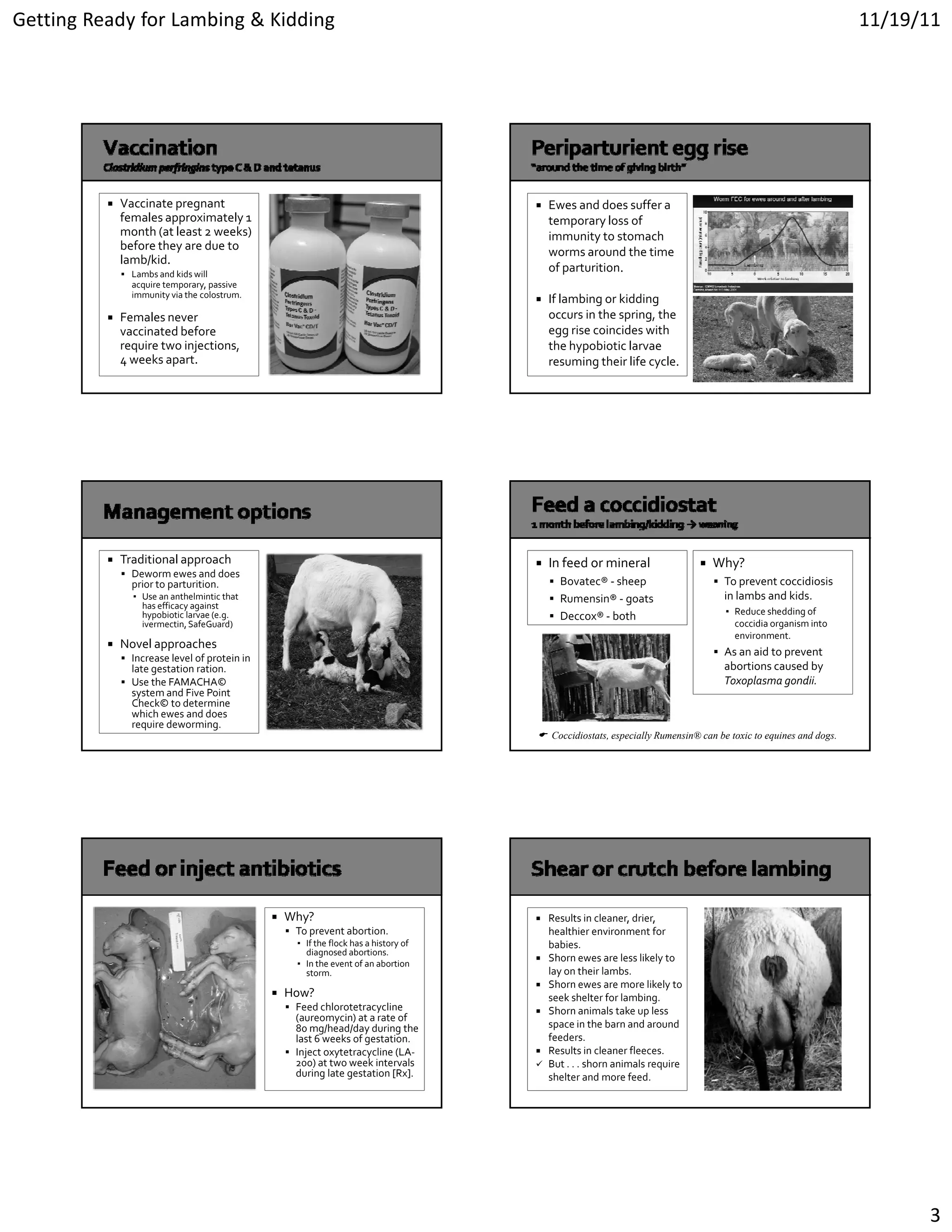 Getting ready for lambing and kidding | PDF