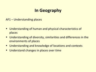 Getting Ready for APP In History and Geography | PPT