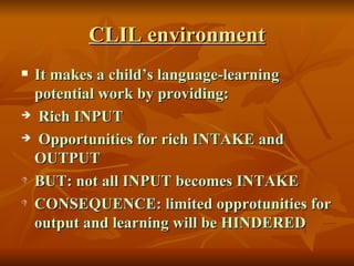 Getting Ready For Clil | PPT