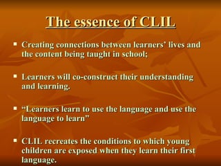 Getting Ready For Clil | PPT