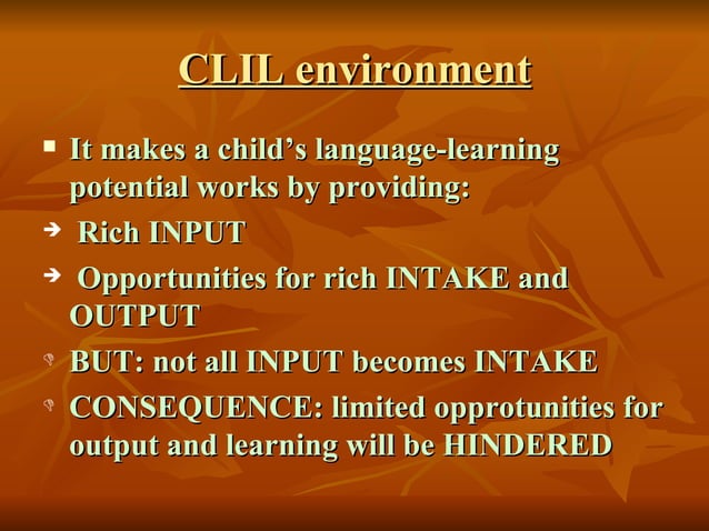Getting Ready For Clil[1] | PPT