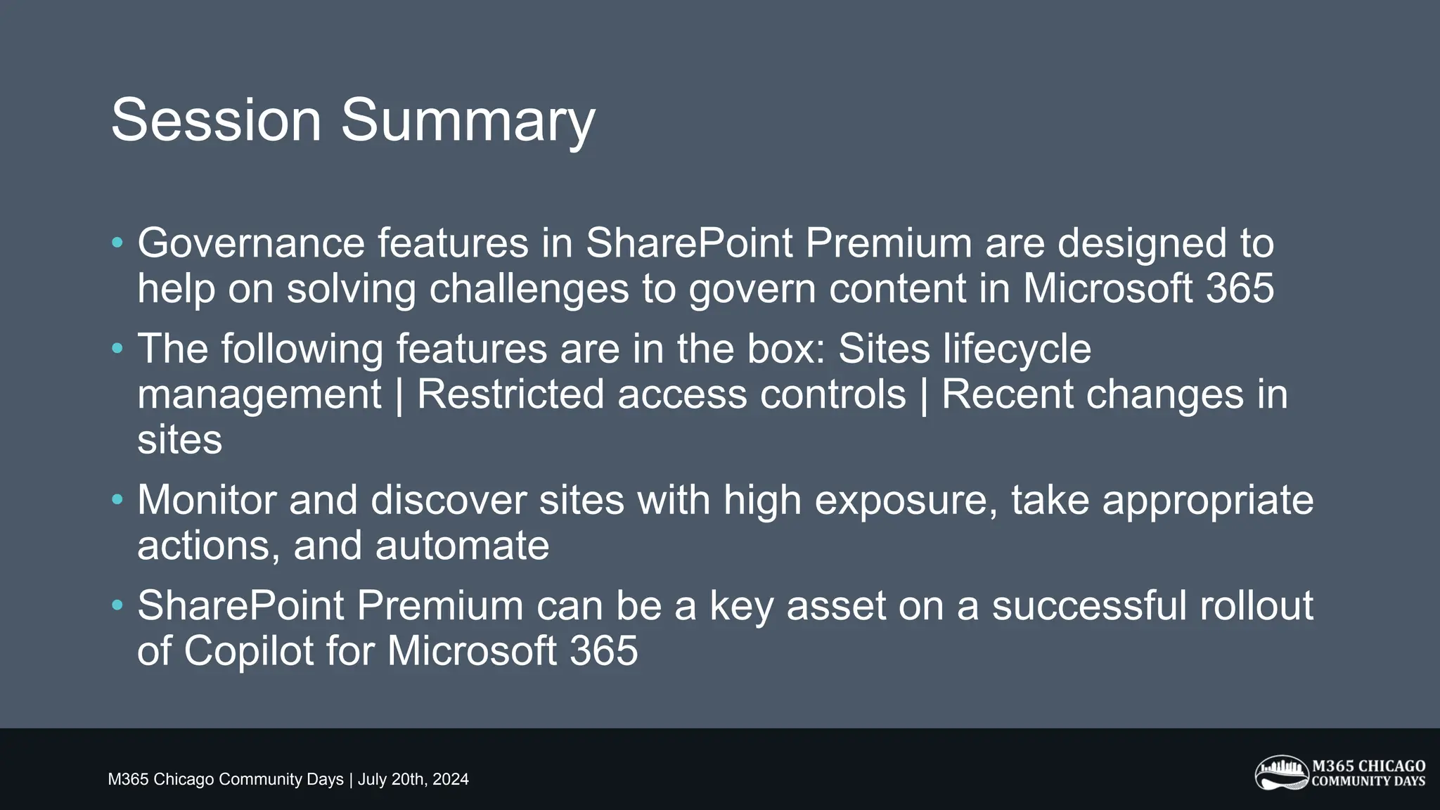 Getting Ready for Copilot for Microsoft 365 with Governance Features in SharePoint Premium | PPT