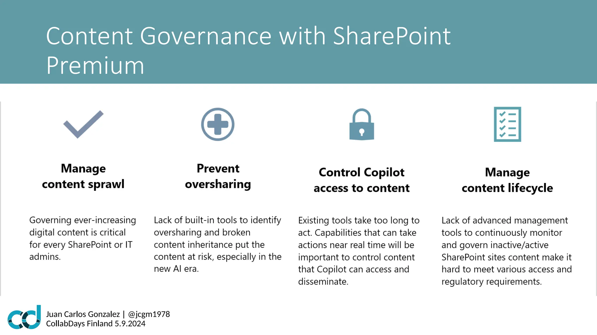 Getting Ready for Copilot for Microsoft 365 with Governance Features in SharePoint Premium | PPTX