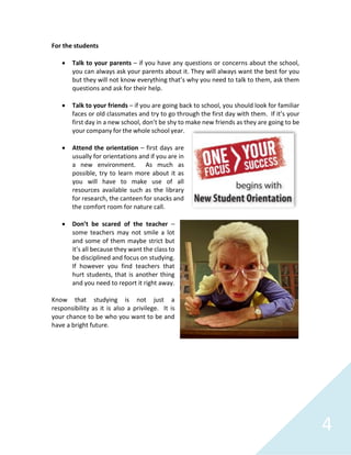 Getting ready for the new school year | PDF