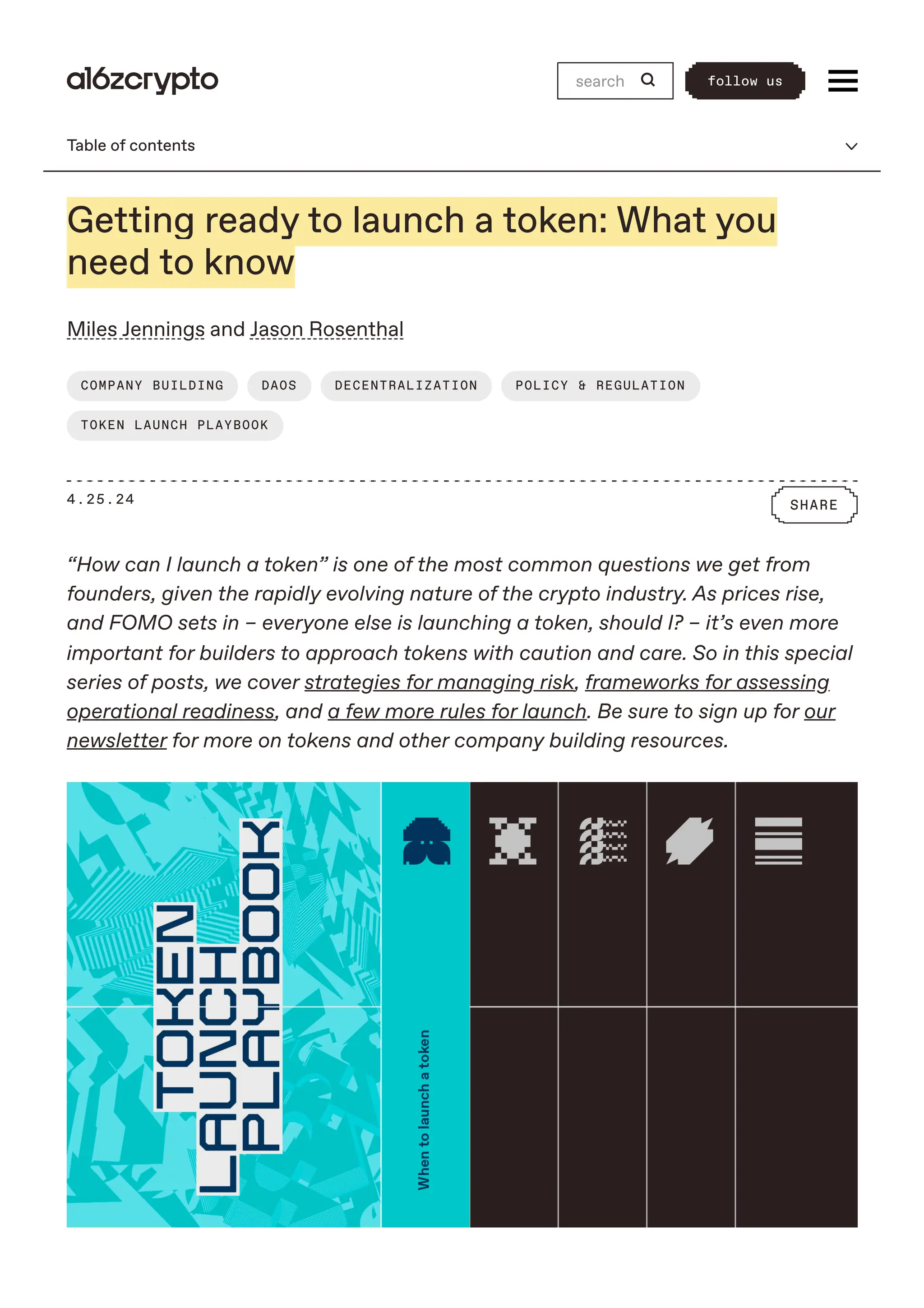 Getting ready to launch a token_ What you need to know - a16z crypto.pdf