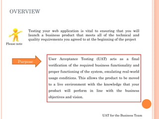 Getting Ready for UAT | PPTX