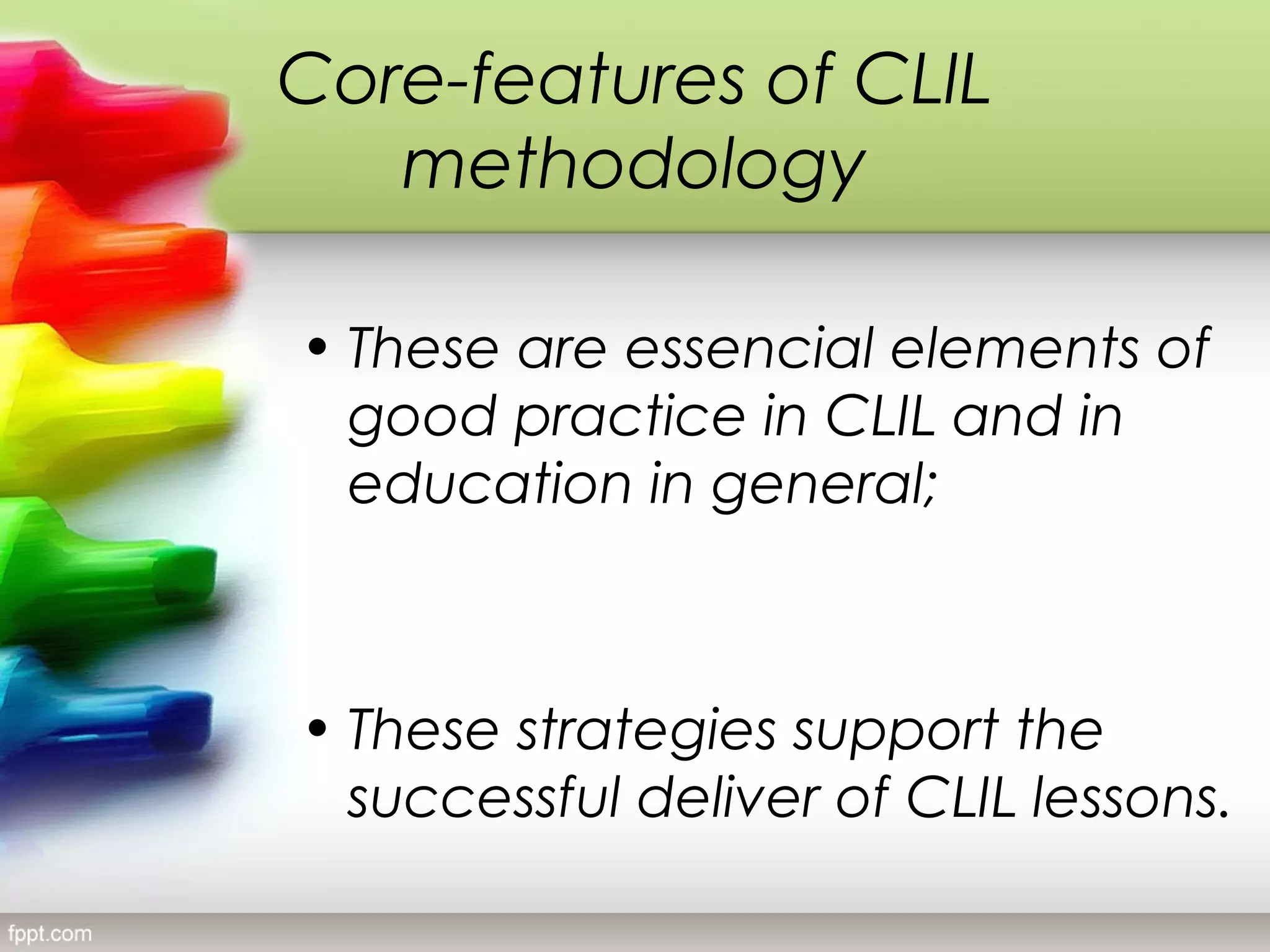 Getting ready to use clil | PPT
