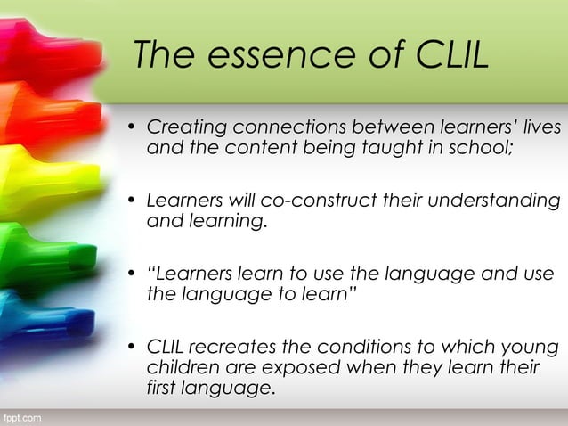 Getting ready to use clil | PPT