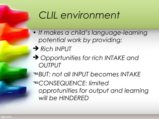 Getting ready to use clil | PPT