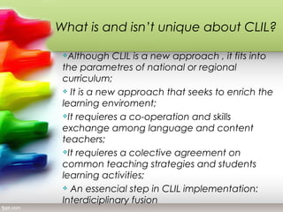 Getting ready to use clil | PPT