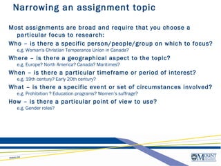 Getting started with your research | PPT
