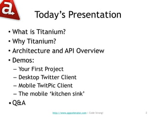 Getting Started with Titanium | PPT