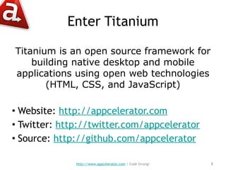 Getting Started with Titanium | PPT