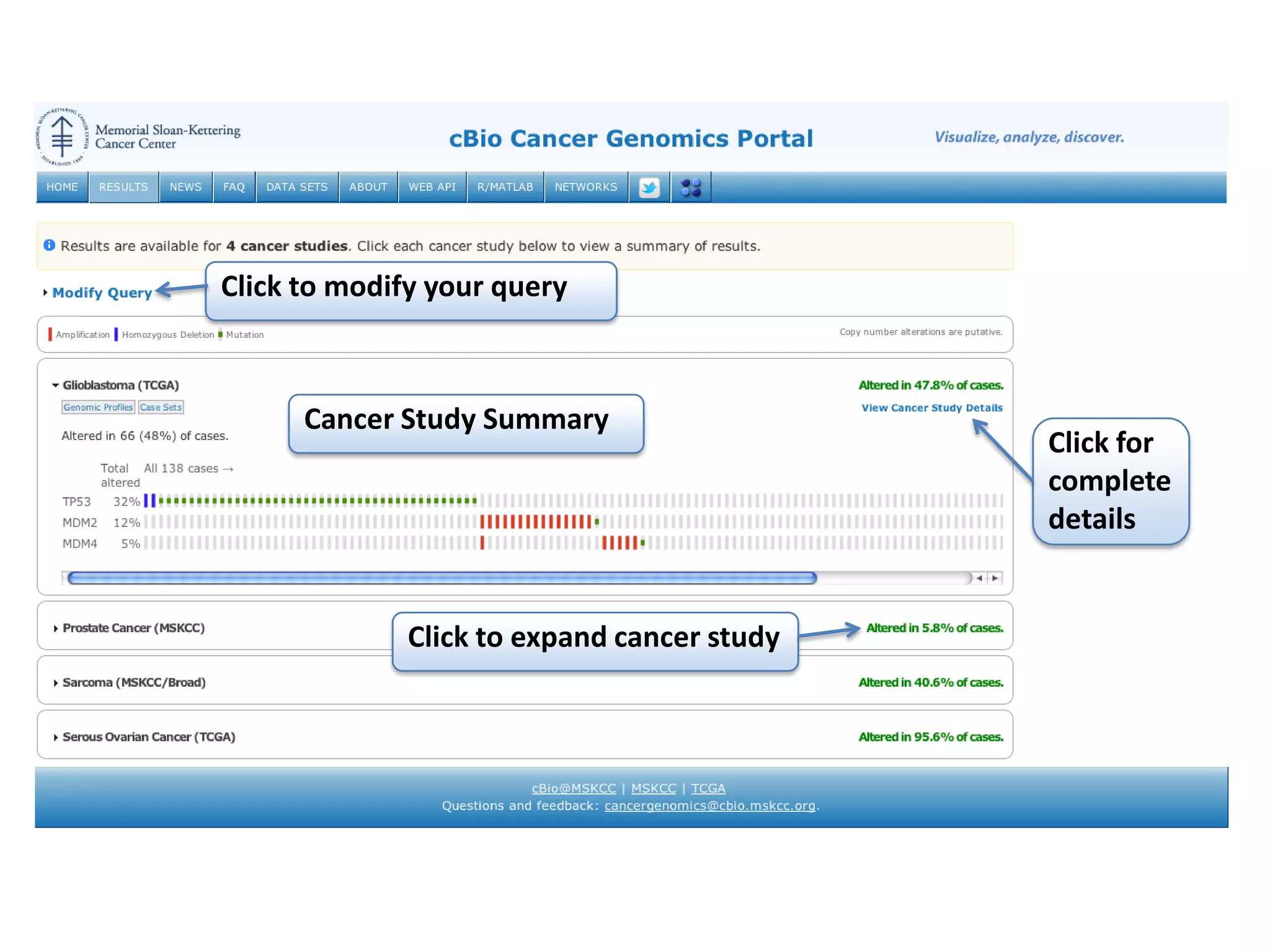 cBio Cancer Genomics Portal: Getting started | PPTX
