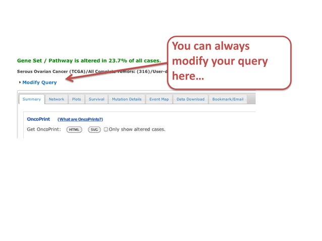 cBio Cancer Genomics Portal: Getting started | PPT