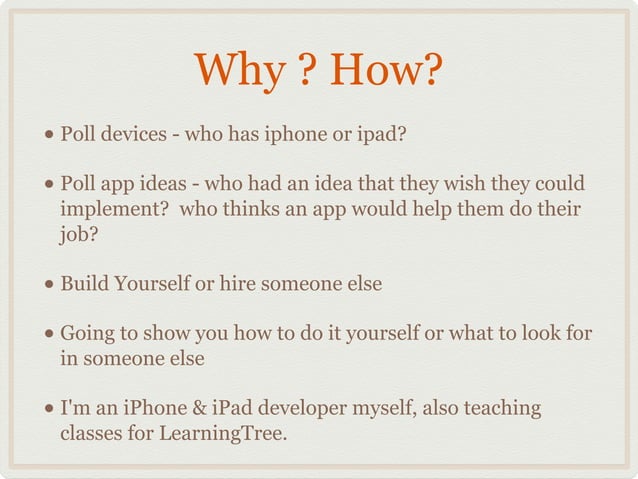 Getting started in iPhone Development | PPT