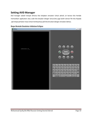 Getting started Adroid Eclipse | PDF