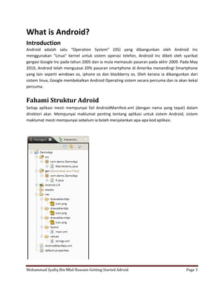 Getting started Adroid Eclipse | PDF