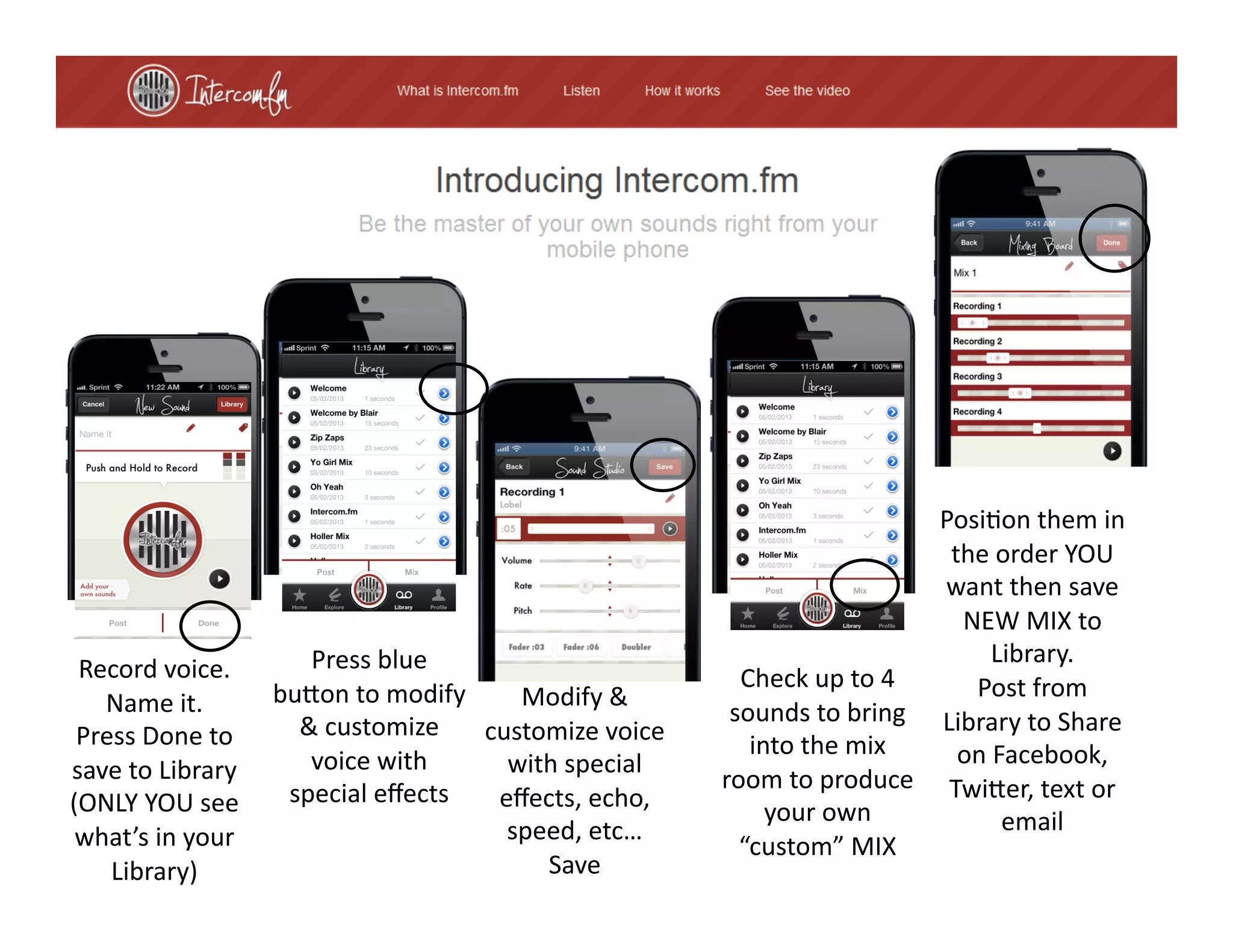 Introducing Intercom.fm - Listen or create amazing :30 second radio shows | PPT