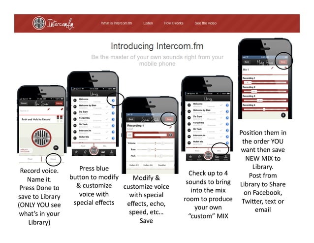 Introducing Intercom.fm - Listen or create amazing :30 second radio shows | PPT