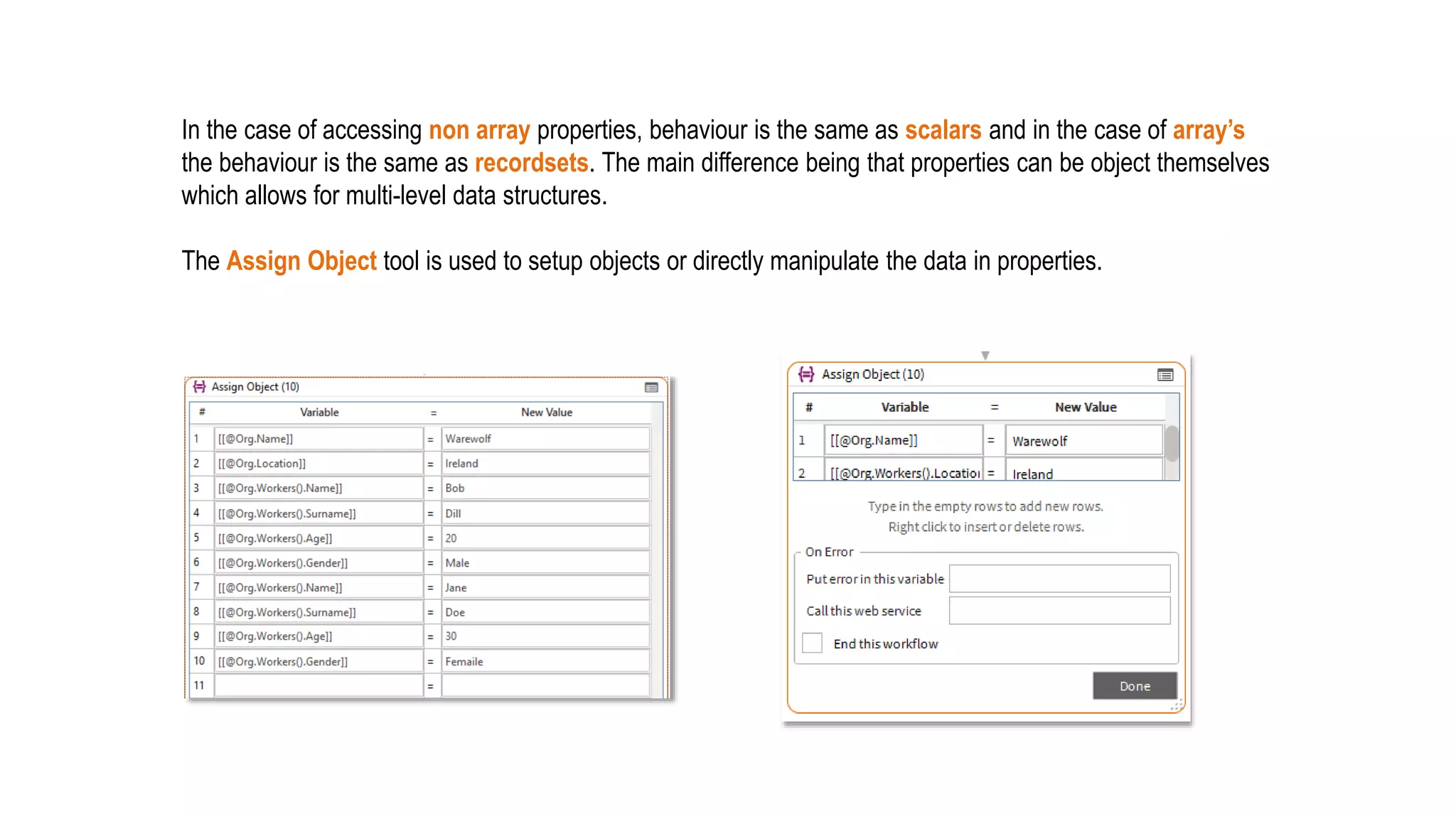 Getting started - Warewolf Syntax | PPTX