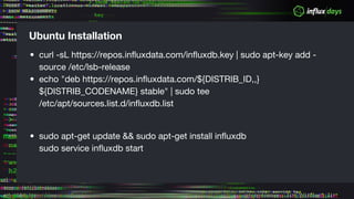 INSTALLING THE TICK STACK AND YOUR FIRST QUERY | PPT
