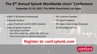 Getting Started with Splunk Breakout Session | PPT