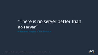 Getting started building your first serverless web application on AWS | PPT