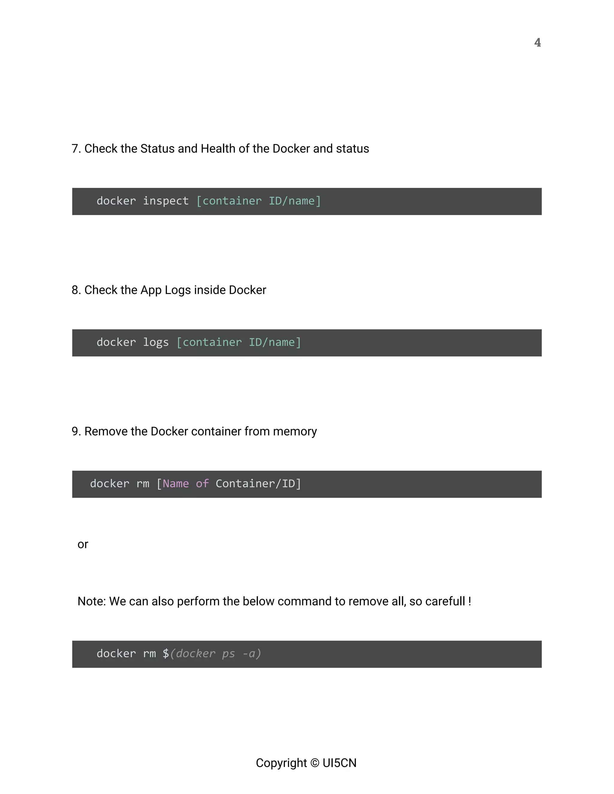 Getting started docker notes | PDF Getting started docker notes | PDF