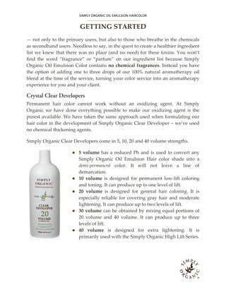 Simply Organic Hair Color - Getting Started Guide | PDF