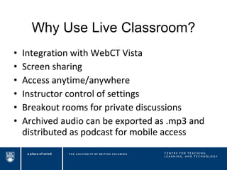 Getting Started in Live Classroom | PPT