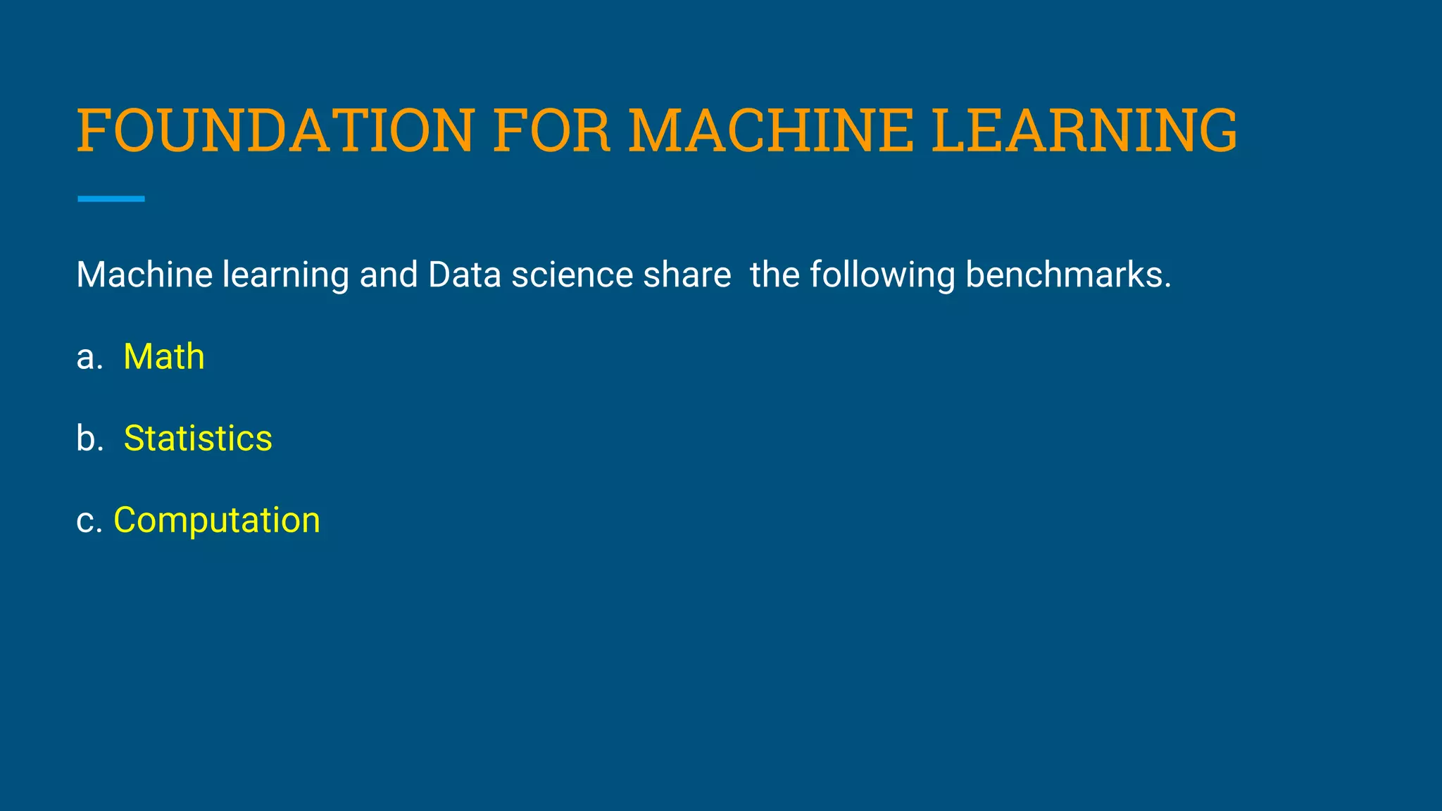 Getting started in machine learning | PPT