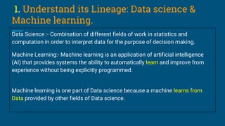 Getting started in machine learning | PPT