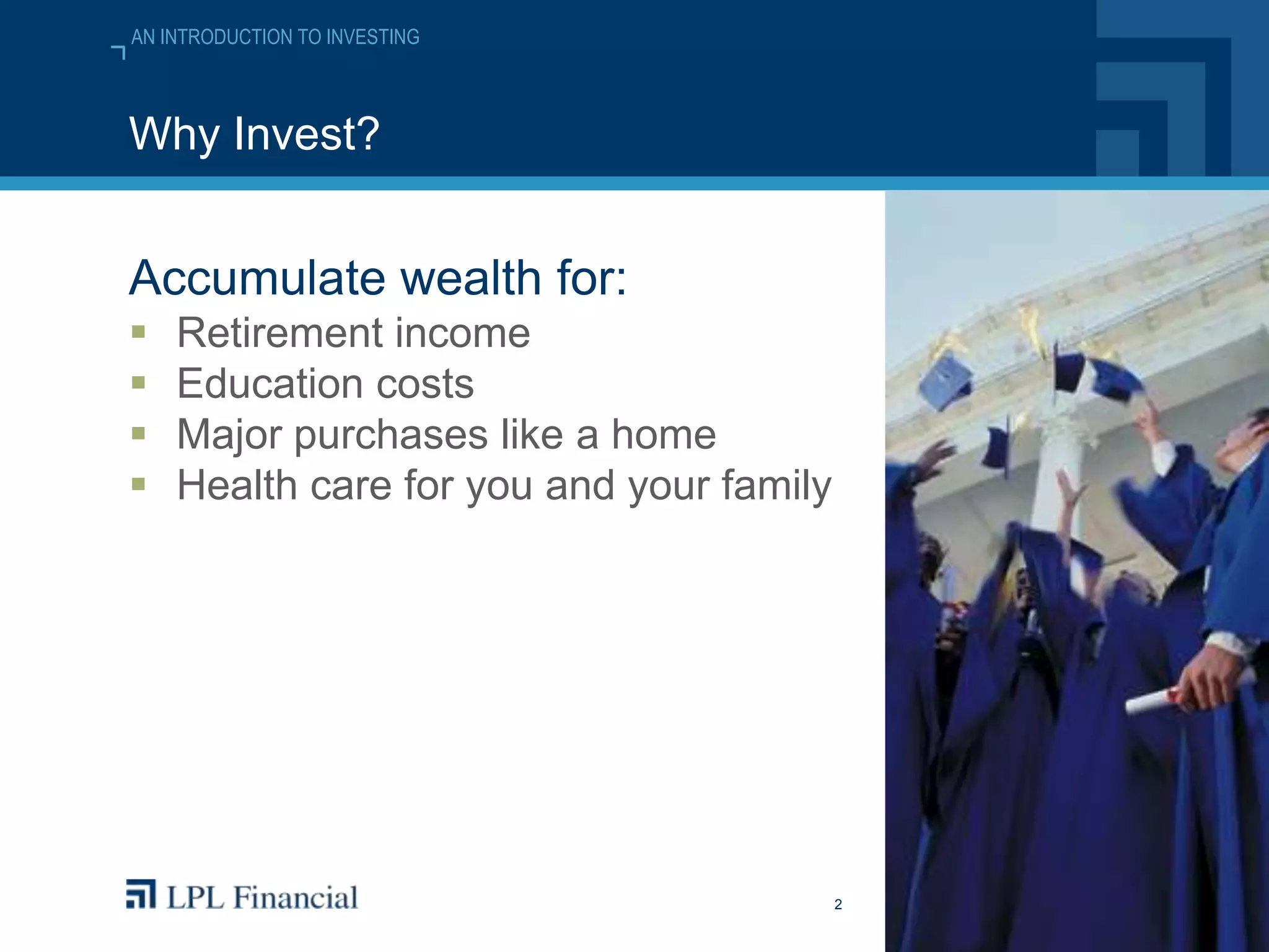 An Introduction To Investing | PPTX | Stocks and Bonds | Personal Investing