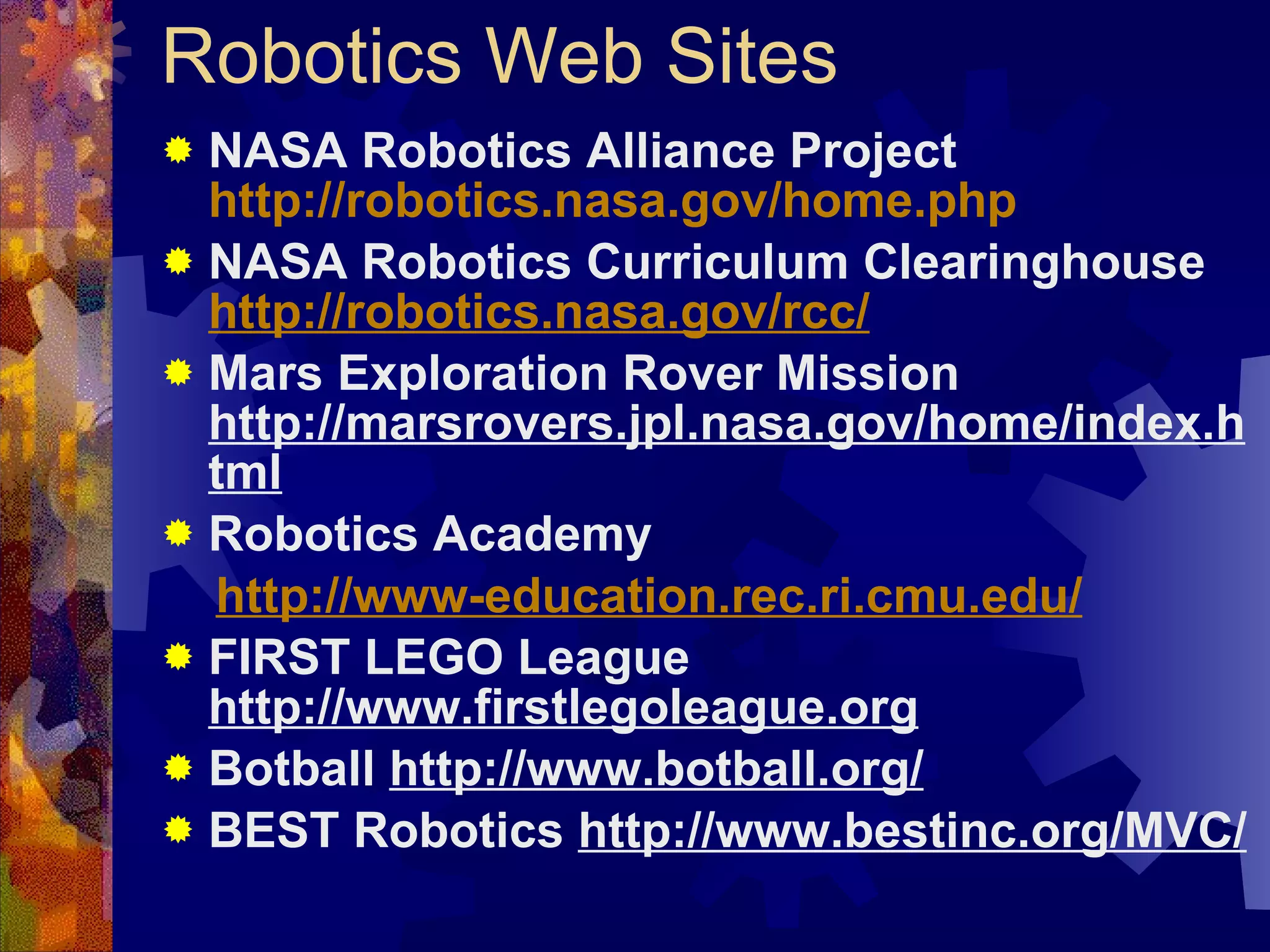 Getting Started with Robotics | PPT