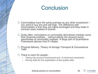 Getting Started On Commodities | PPT