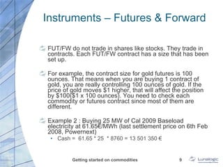 Getting Started On Commodities | PPT