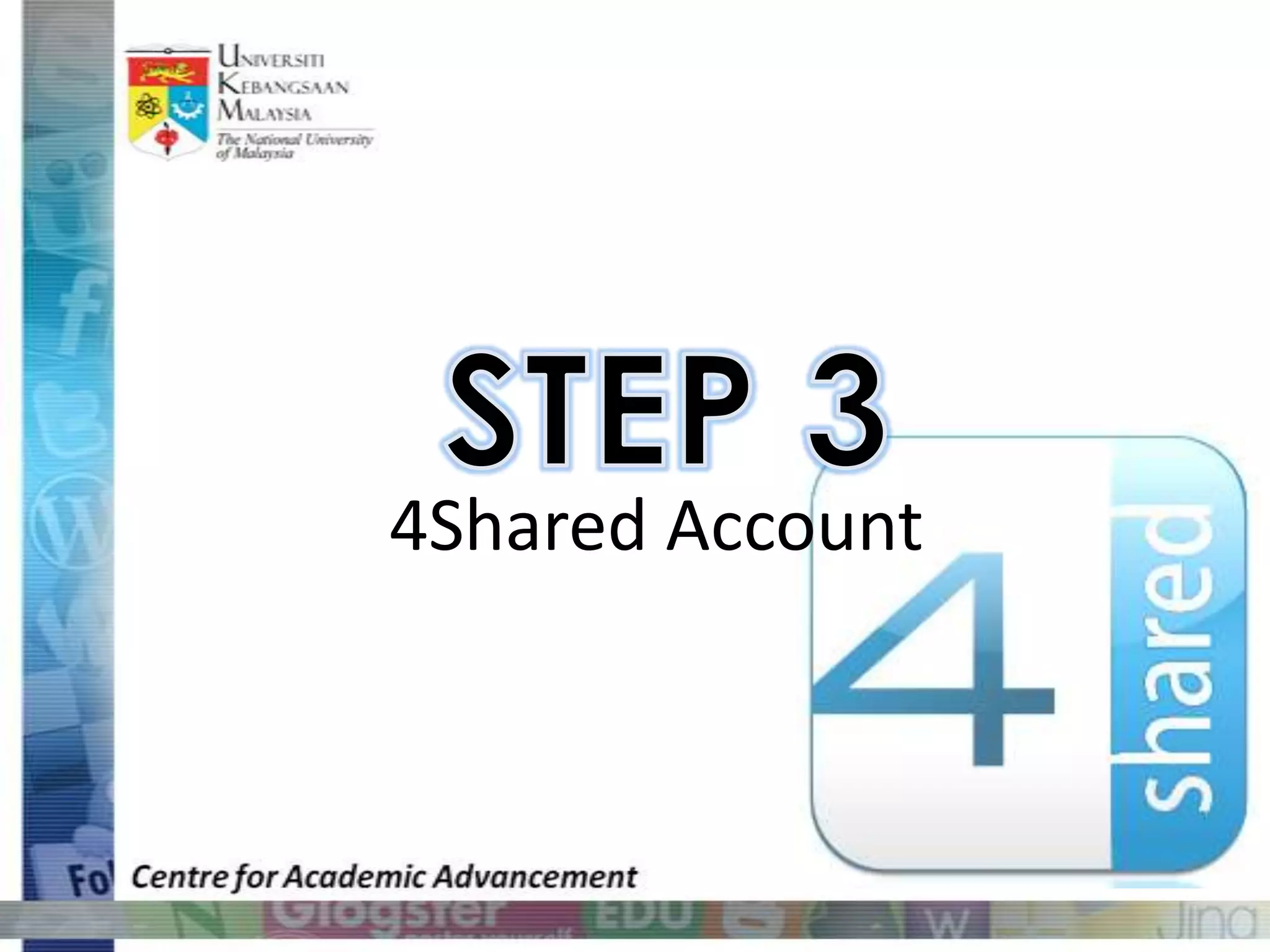 Getting started with 4 shared | PPTX