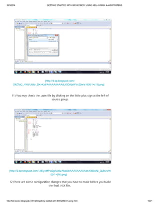 Getting started with 8051 at89 c51 using keil uvision 4 and proteus | PDF