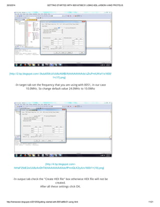 Getting started with 8051 at89 c51 using keil uvision 4 and proteus | PDF