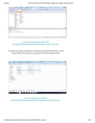 Getting started with 8051 at89 c51 using keil uvision 4 and proteus | PDF