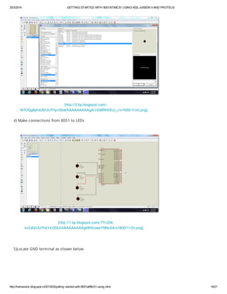 Getting started with 8051 at89 c51 using keil uvision 4 and proteus | PDF