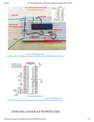 Getting started with 8051 at89 c51 using keil uvision 4 and proteus | PDF